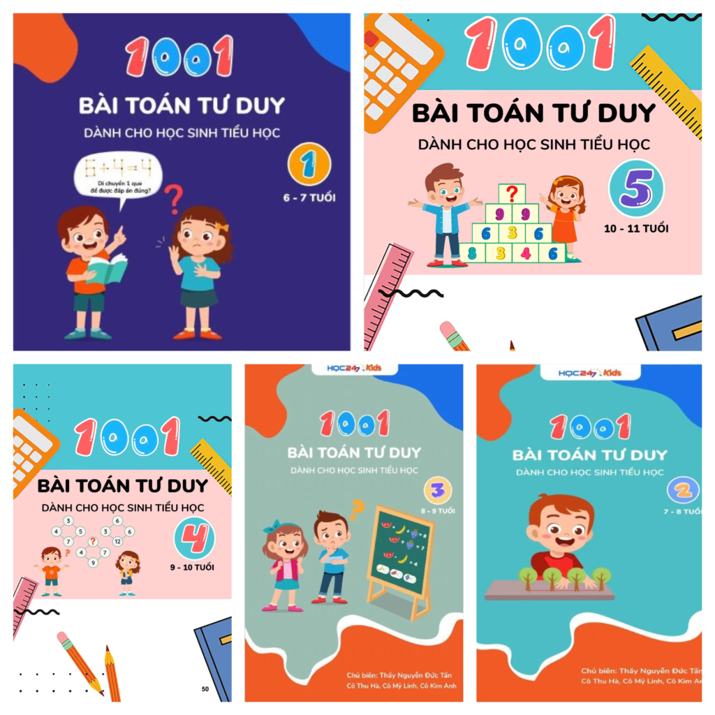 Tải miễn phí trọn bộ sách 1001 bài toán tư duy từ lớp 1-5 (PDF ...